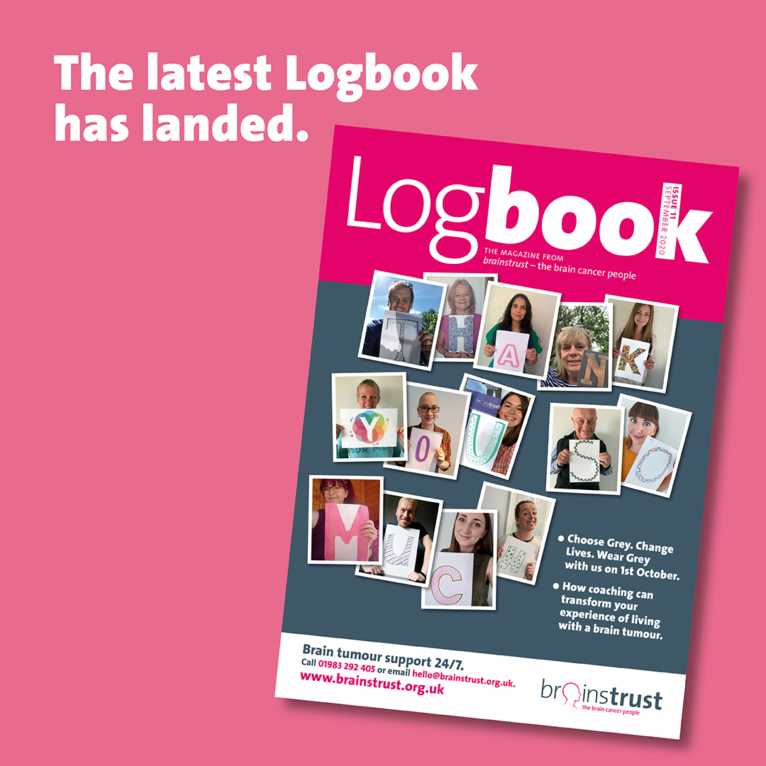 The latest Logbook has landed - Brainstrust, brain tumour charity