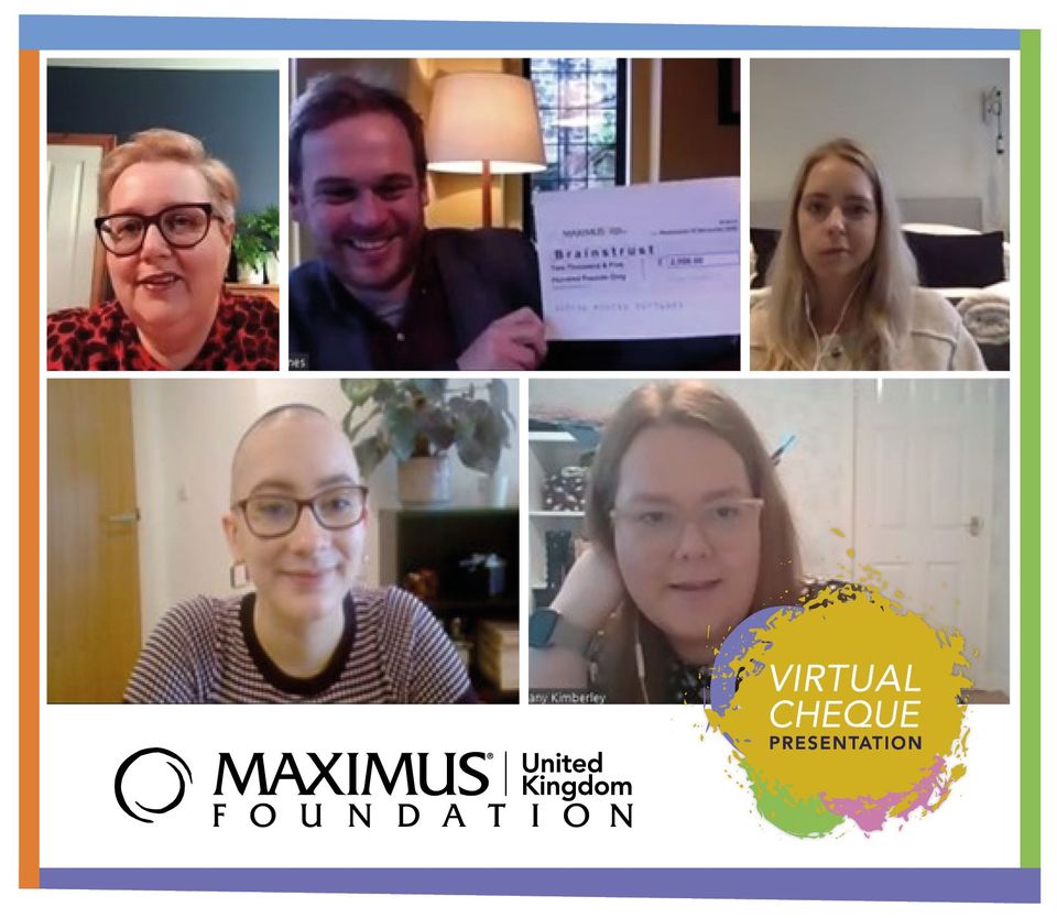 Maximus Foundation donates £2,500 to support people with a brain tumour ...