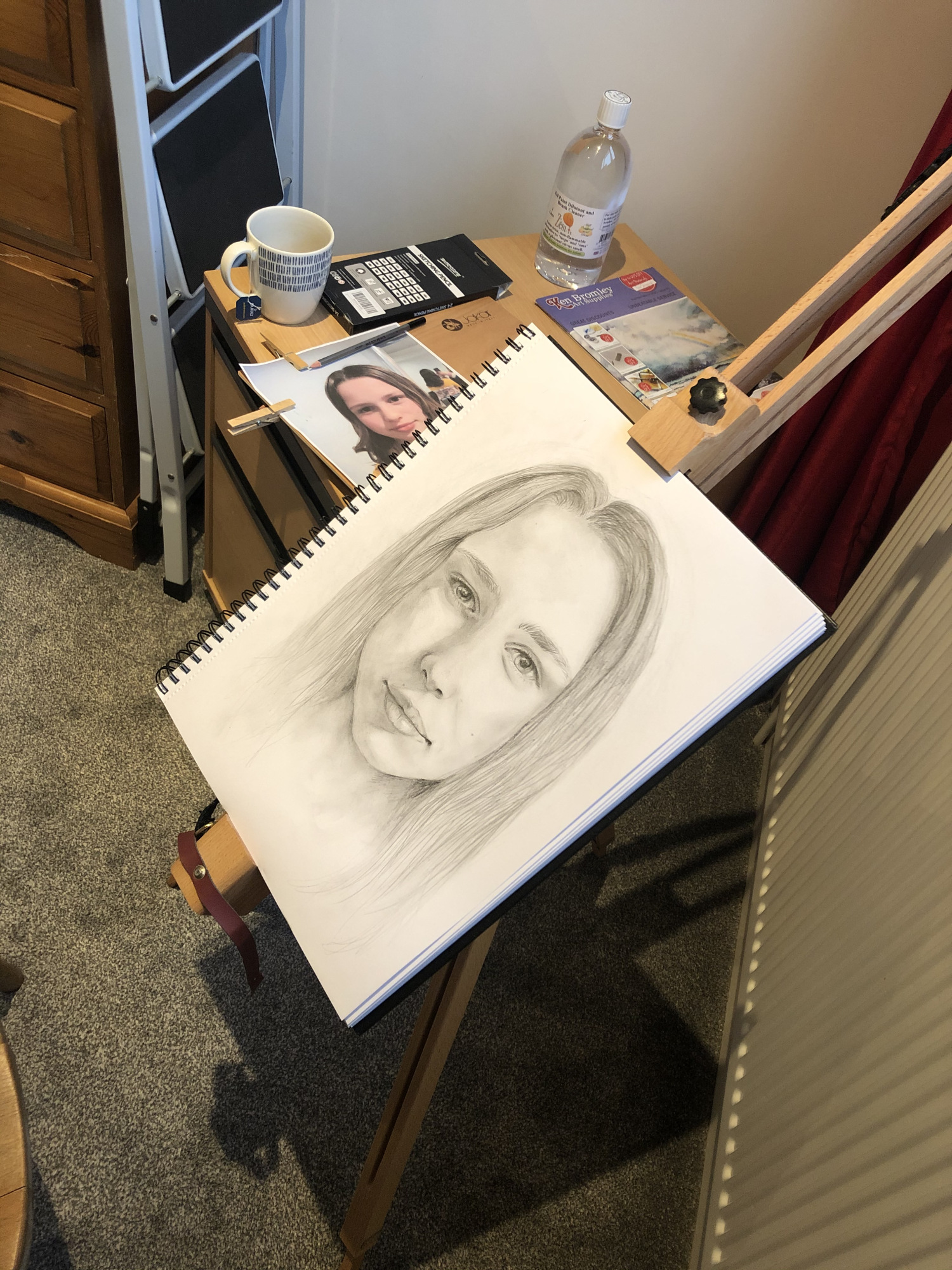 Beatrice's Paint a Portrait challenge - Brainstrust, brain tumour charity